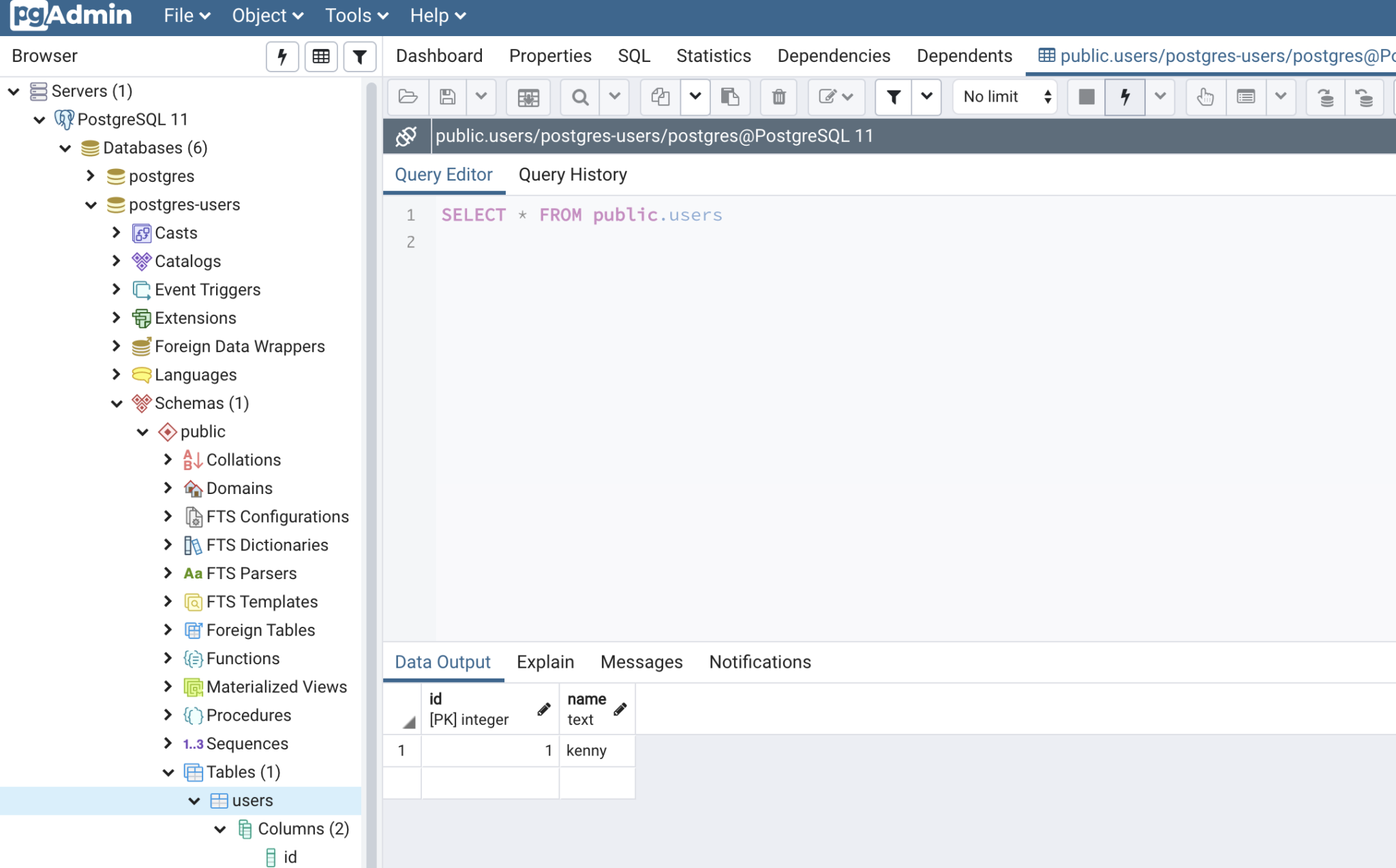 Node.jsを使用してPostgreSQLにアクセスしデータのリレーションを行う方法
